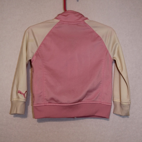Puma | Jackets & Coats | Puma Little Girls Pink Cream Ruffled Jacket ...